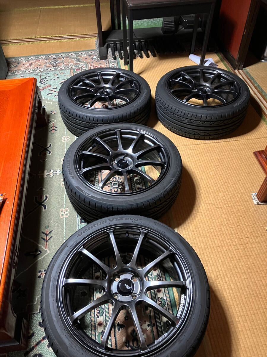 ヨコハマ アドバン レーシング RS ADVAN 18インチ ホイールタイヤ付き4本セット 215/45R18 7.5J +42 4穴 PCD100 タイヤ2022年製 /【Buyee ...