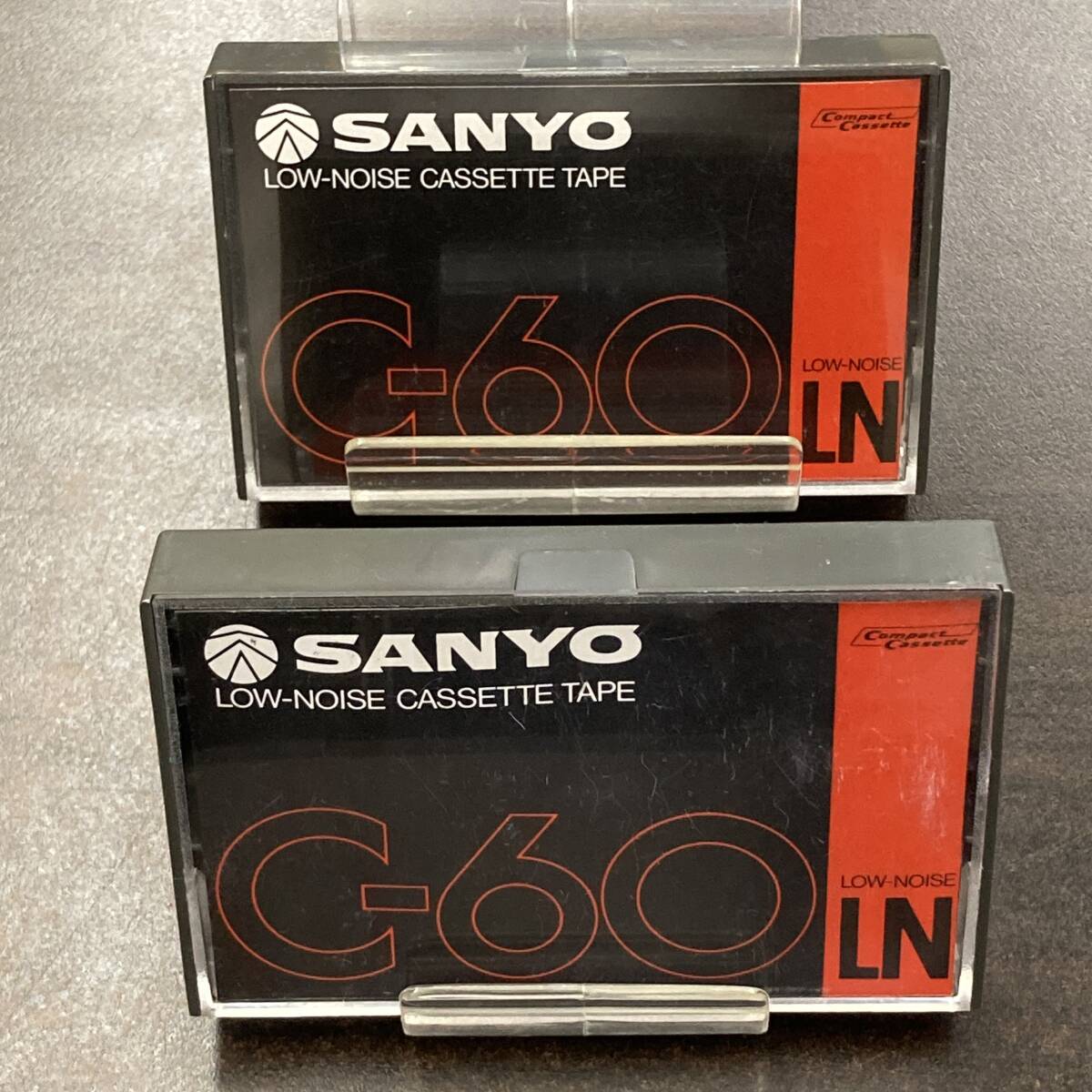 0370T サンヨー LN C 60分 ノーマル 2本 カセットテープ/Two SANYO LN C 60 Type I Normal Position Audio Cassette ...