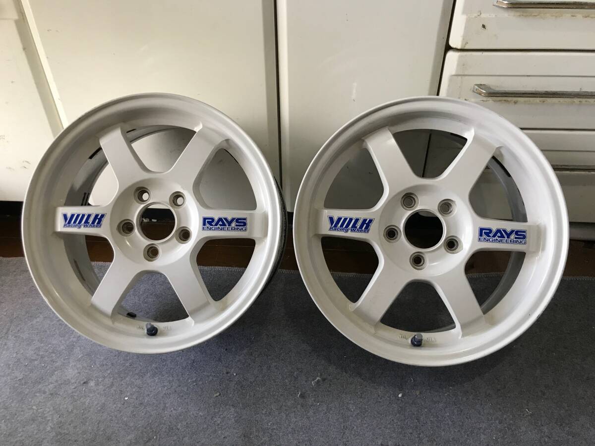 RAYS VOLK RACING レイズ ボルクレーシング TE37 4本 PCD 100-5H 15インチ 6.5JJ +45 検索 インプレッサ プリウス 86 GC sti ...