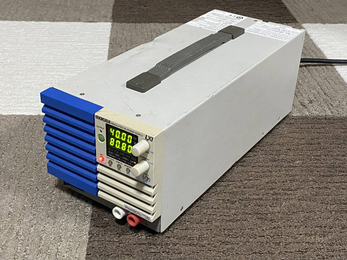 正常動作品 KIKUSUI キクスイ 菊水電子工業 直流安定化電源 PWR801L , 0～40V , 0～80A , 800W 送料無料 ...
