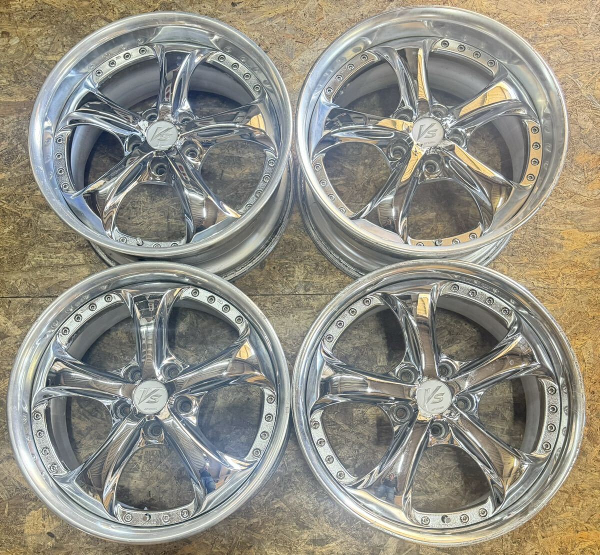 【超希少！】WORK VS-KF 18インチ 7.5J＋45 8J＋45 PCD114.3 5穴 5H メッキ 深リム 当時物 絶版 リバレル VSKF /【Buyee】 Buyee ...