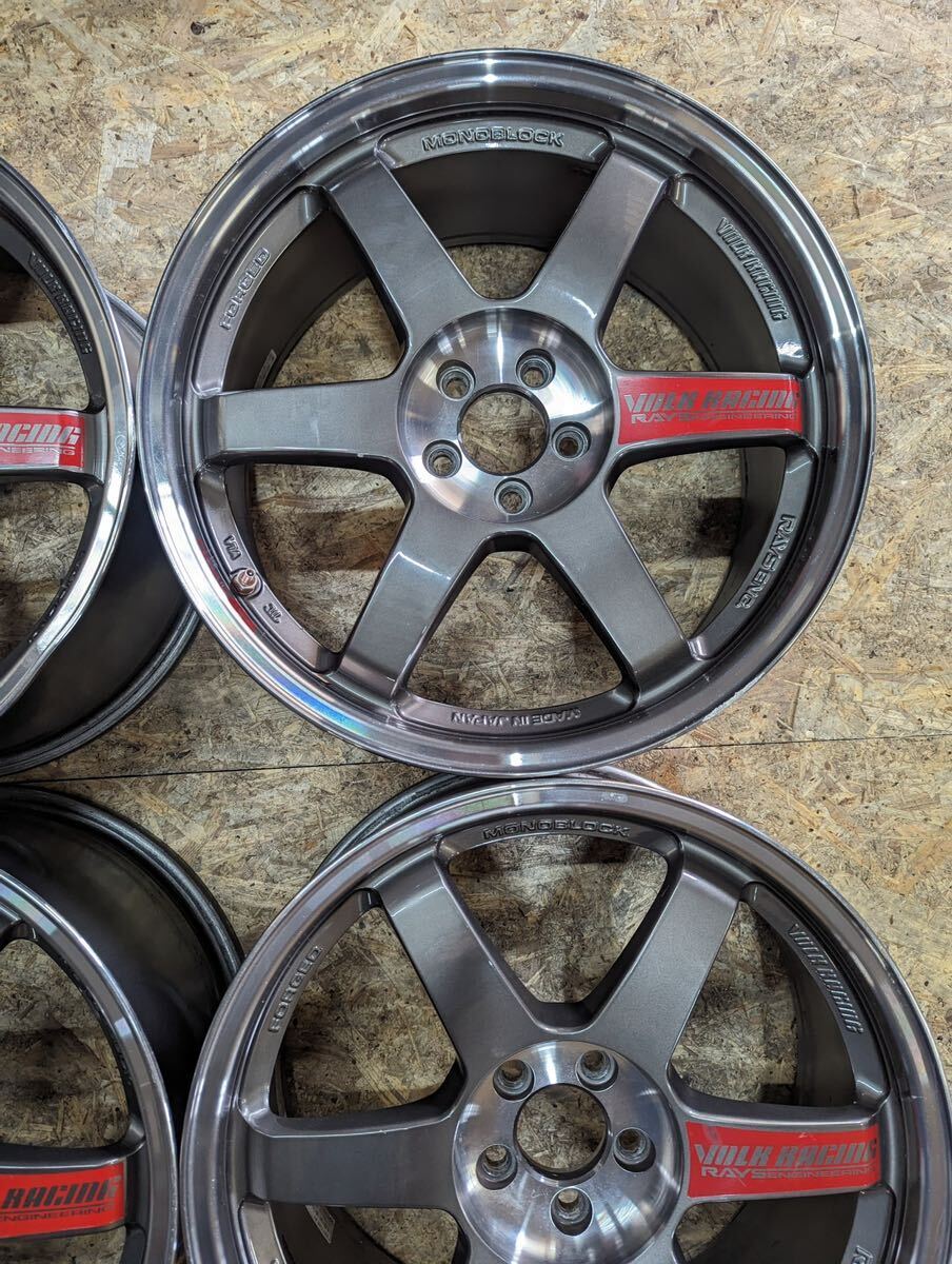 【希少！】RAYS ボルクレーシングTE37SL 18インチ 8.5J＋45 PCD100 5穴 5H 軽量 鍛造 86 ZN6 BRZ プリウス カローラスポーツ レガシィ /【Buyee ...