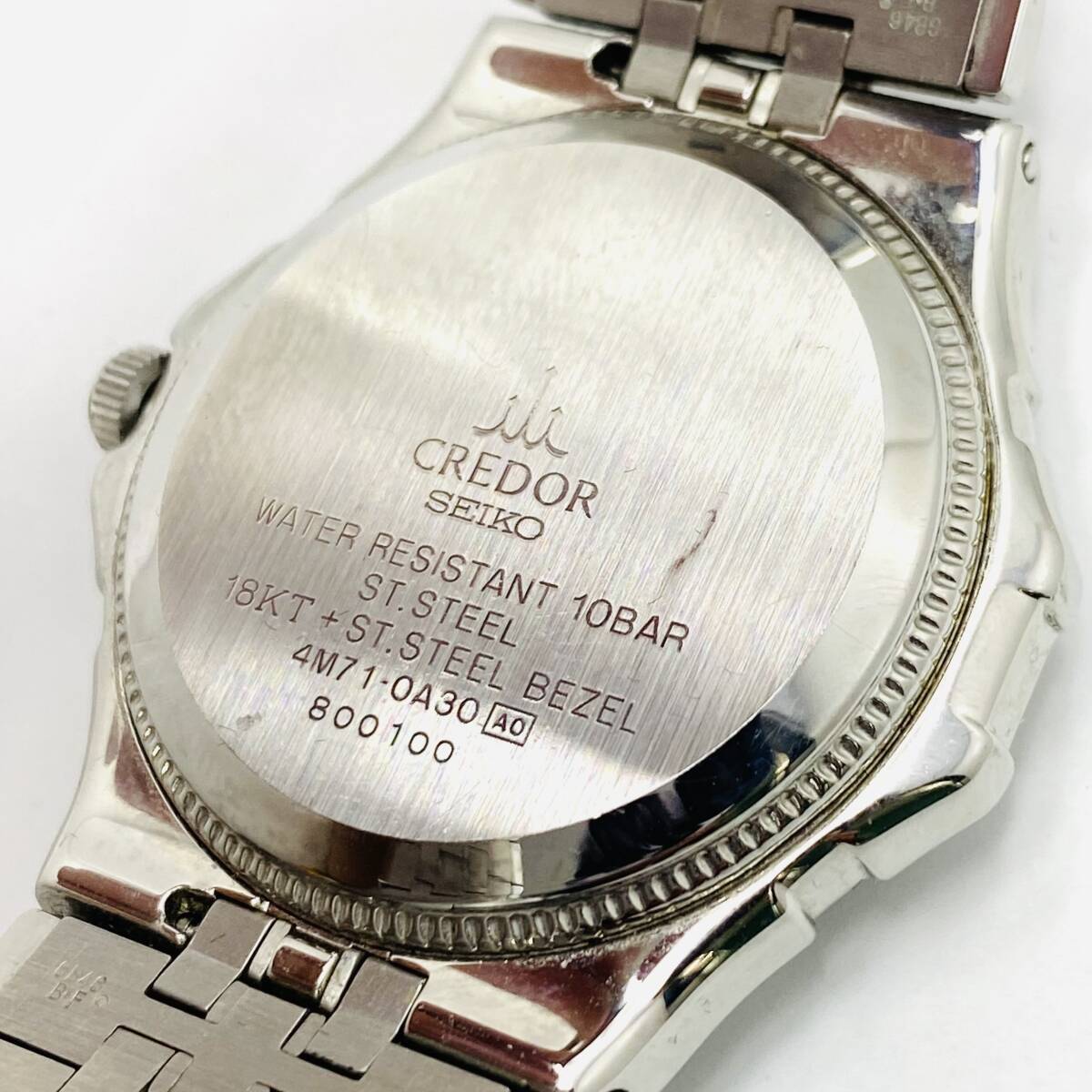 SEIKO セイコー CREDOR クレドール KINETIC キネティック 4M71-0A30 オートクオーツ 18KT×SS メンズ 腕時計 箱付き 動作品 /【Buyee】 Buyee ...