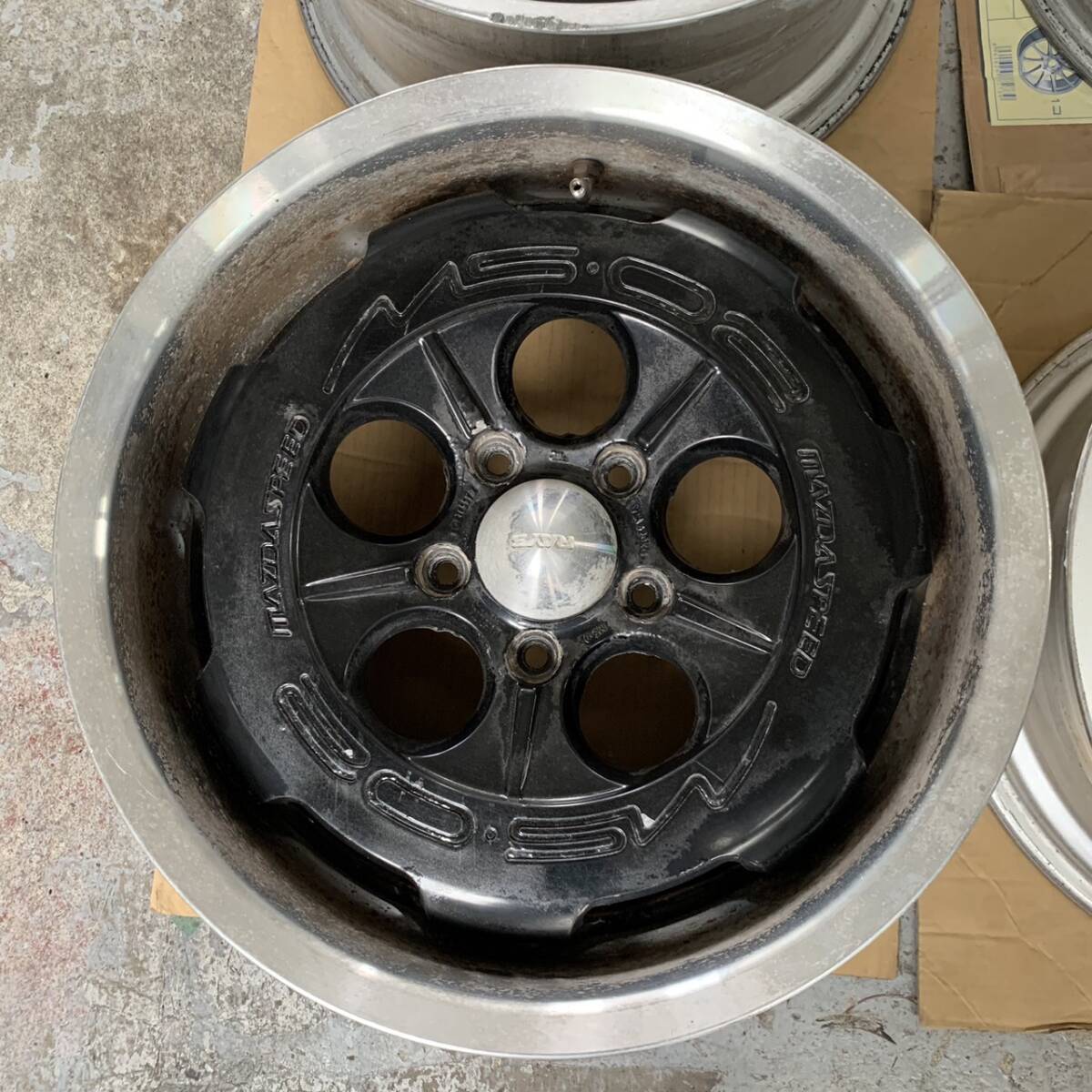 超レア?｜マツダスピード/MAZDASPEED MS-02ホイール RAYS 17インチ 5穴/PCD114.3 RX-7/FD3S ...