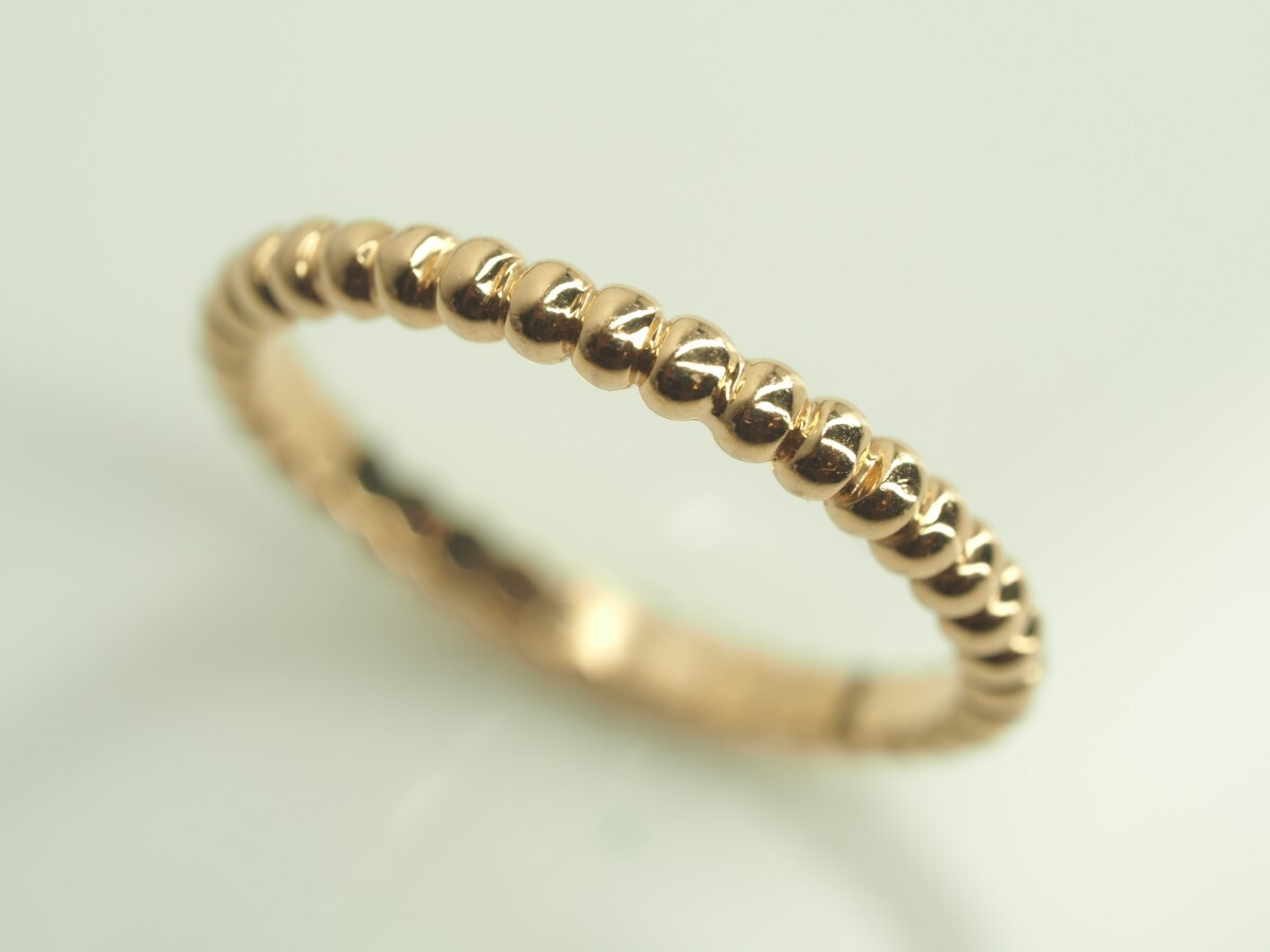 R096 Van Cleef&Arpels ヴァンクリーフアペル ペルレ リング 指輪 750PG K18PG 50号 保証書 箱 日本サイズ10号 /【Buyee】 Buyee ...