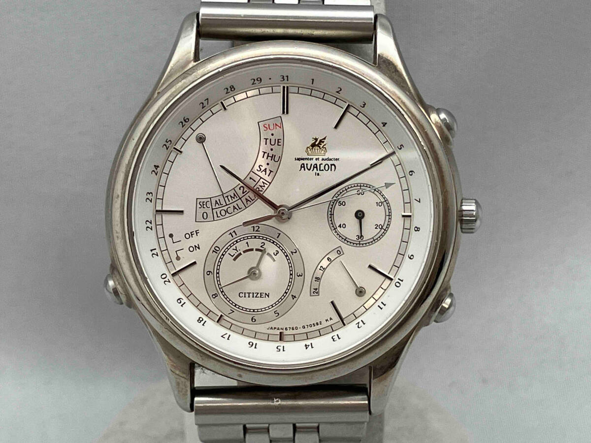 ジャンク CITIZEN AVALON 6760-G70501 クロノグラフ クォーツ 時計 /【Buyee】 Buyee ...