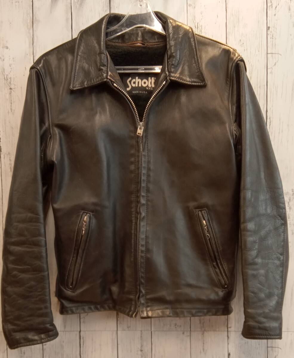 SCHOTT ショット USA製 LOT:152 シングルライダース アメカジ ブラック ジャケット /【Buyee】