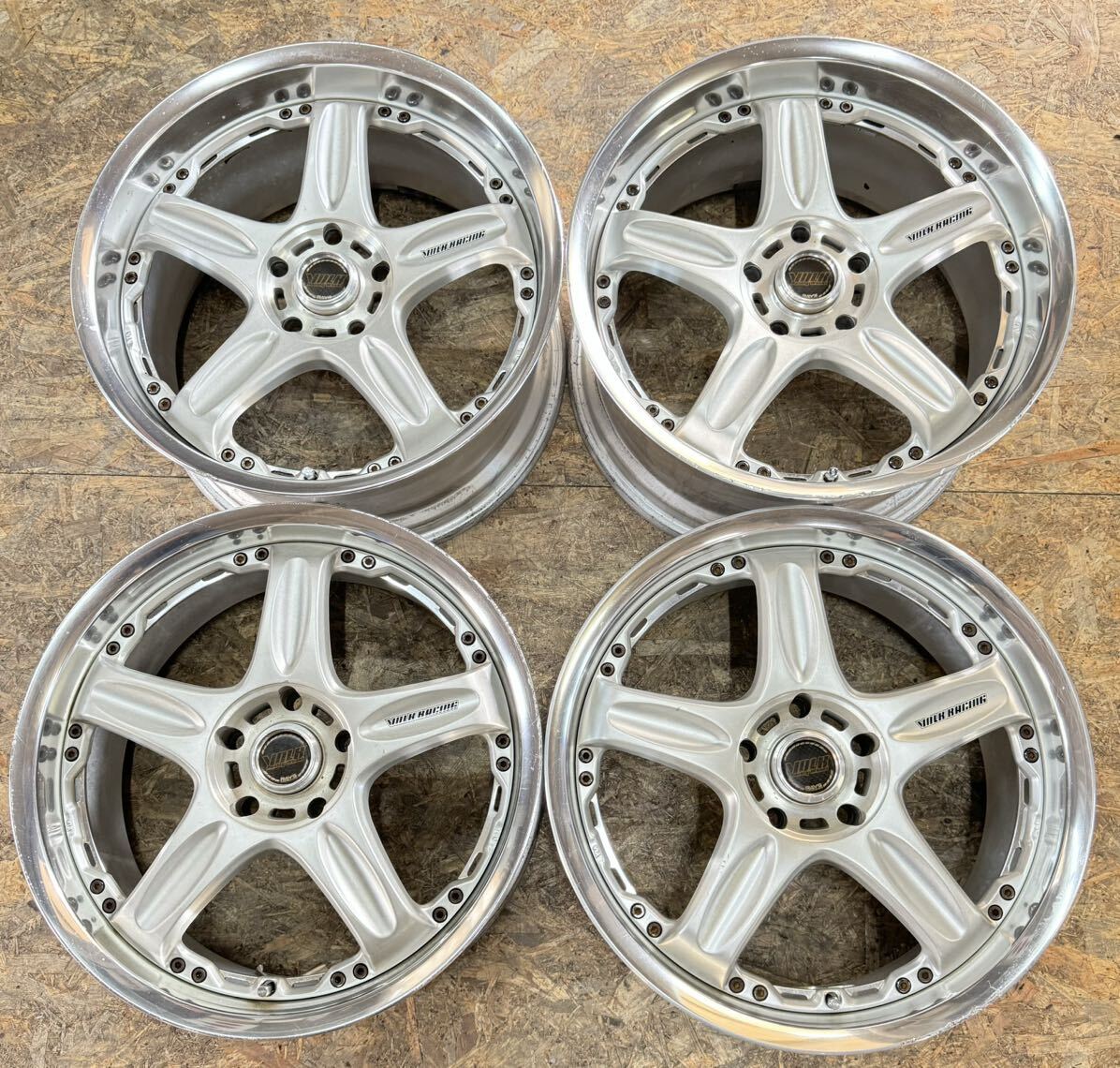 【希少！】RAYS GT-C 18インチ 8J＋30 9J＋38 PCD114.3 5穴 5H 深リム 当時物 絶版 シルビア スカイライン JZX100 アルテッツァ FD3S ...