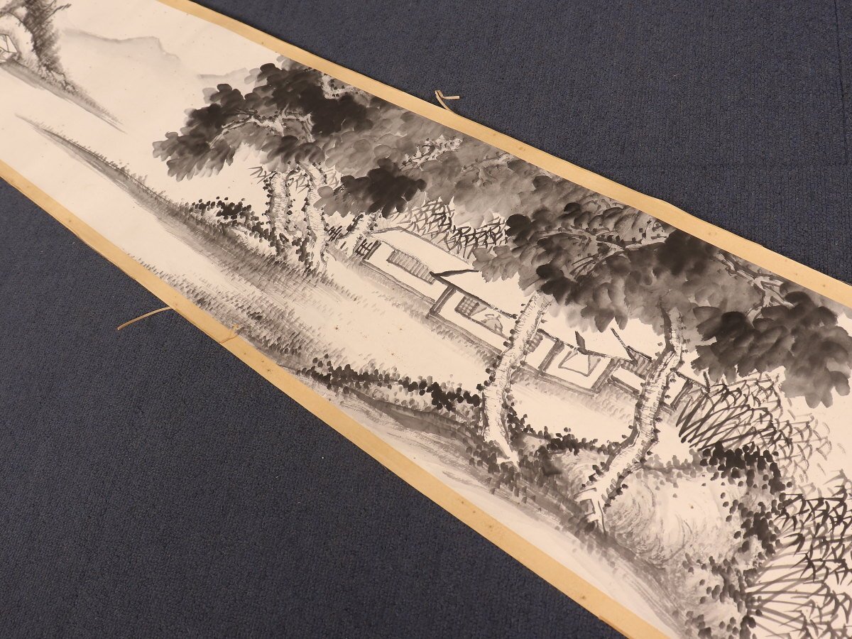 【模写】【伝来】cj3197〈田能村直入 富岡鉄斎〉山水図巻物 綿引東海極箱 田能村竹田師事 大分の人 大阪で活躍 最後の文人画家 京都の人 /【Buyee】 Buyee - Japanese ...