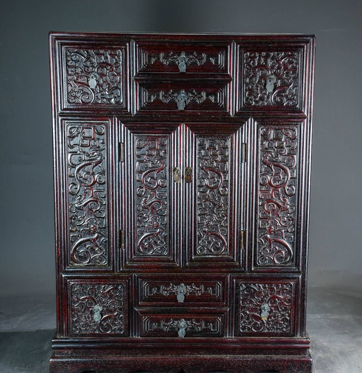 旧蔵 清 紫檀木 彫刻 龍紋 立櫃 天然木 木製 極細工 古美術 古美味 L1017 /【Buyee】 Buyee - Japanese Proxy Service | Buy from Japan!