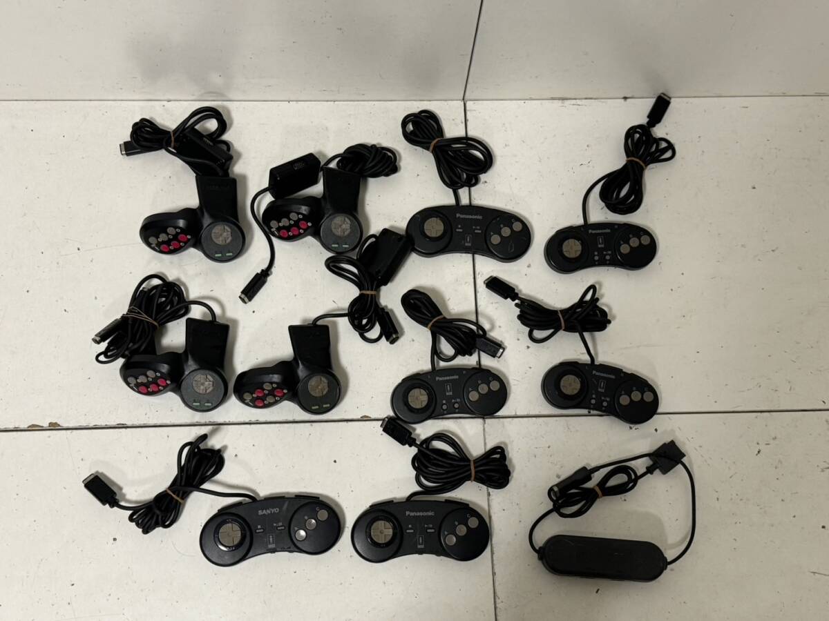 【SNYO Panasonic 3DO REAL コントローラー 本体 大量まとめ 10個セット IMP-CP1 FZ-JP2X FZ-JP1XFZ-JJ1XP 6ボタン 動作未確認 ジャンク ...