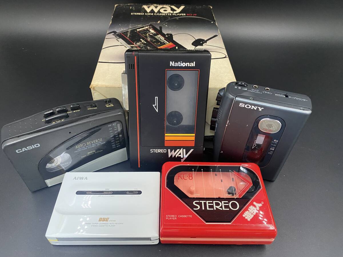 ポータブルカセットプレーヤー AIWA HS-PL50 SONY TCM-48 National RQ-J9 CASIO AS-340R 遊歩人 KC-8 計5台 /【Buyee】 Buyee ...