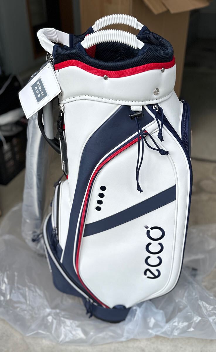 ECCO GOLF エコーゴルフ キャディバッグ ECC003 ホワイト 9型 3.5kg 47インチ対応 口枠5分割 CB309 キャディバッグ キャディバック /【Buyee】 Buyee ...