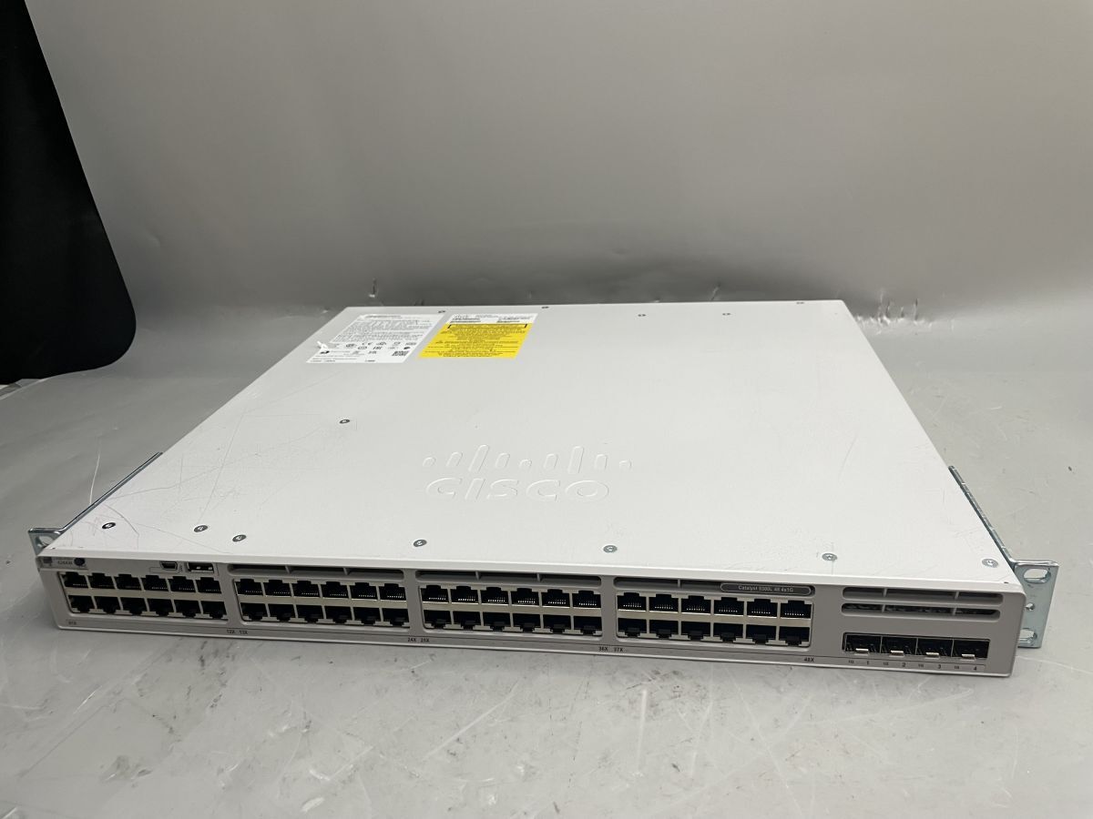 ★1円スタート★Cisco Catalyst 9300L 24 4x1G C9300L-24T-4G-A V01★現状引き渡し★通電のみ確認★ ...