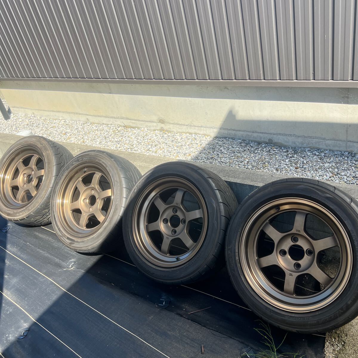 RAYS TE37V 15インチ 8J ＋25 ブロンズ 4本セット ロードスター シビック NA NB ND レイズ TE37 送料込み /【Buyee】 Buyee - Japanese ...