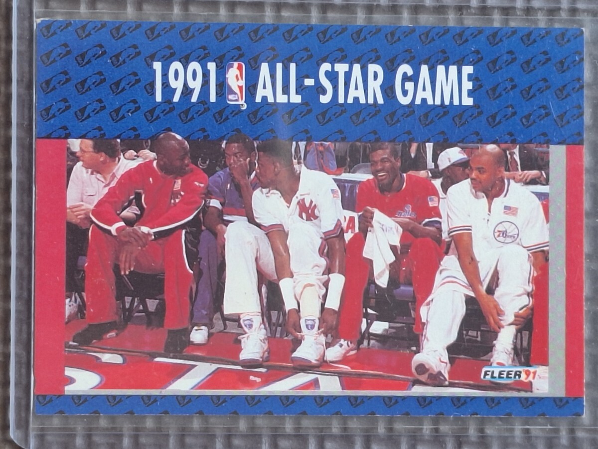 1991-92 Fleer #233 NBA All-Star Game MICHAEL JORDAN/JOE DUMARS/PARRICK ...