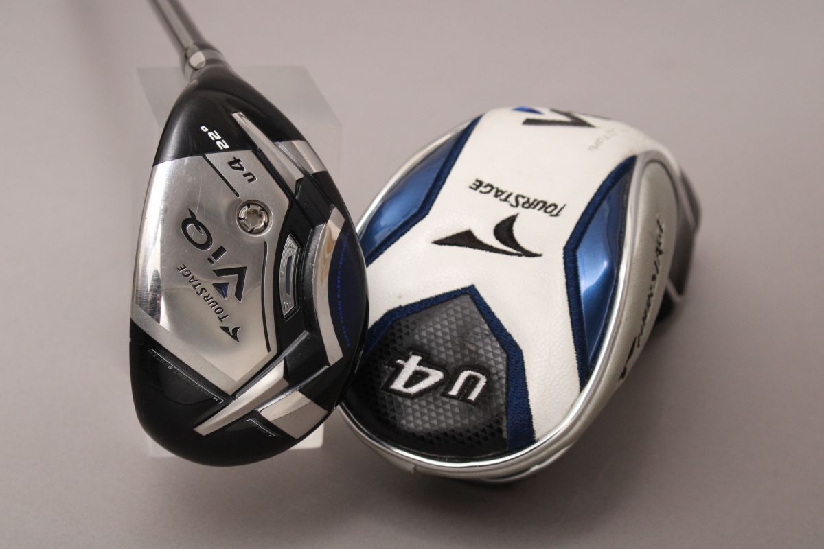 【良品】ブリヂストン ユーティリティ《U4/22》BRIDGESTONE TOURSTAGE ViQ 2012《R》VT-501U シャフト美品 カバー ゴルフ ＃140※G938 ...