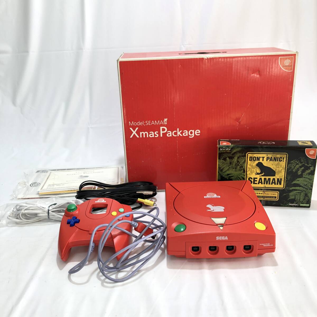 ☆8679☆1円スタート！DC ドリームキャスト Model：SEAMAN クリスマスパッケージ 取説付属 ドリームキャスト 限定モデル ...