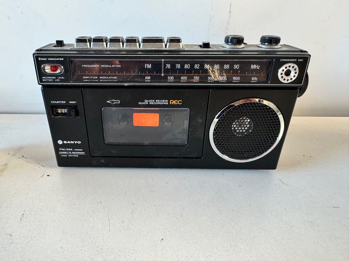 SANYO サンヨー ラジカセ カセットレコーダー MR 1700 B ジャンク品 アンティーク /【Buyee】 Buyee - Japanese Proxy Service | Buy ...