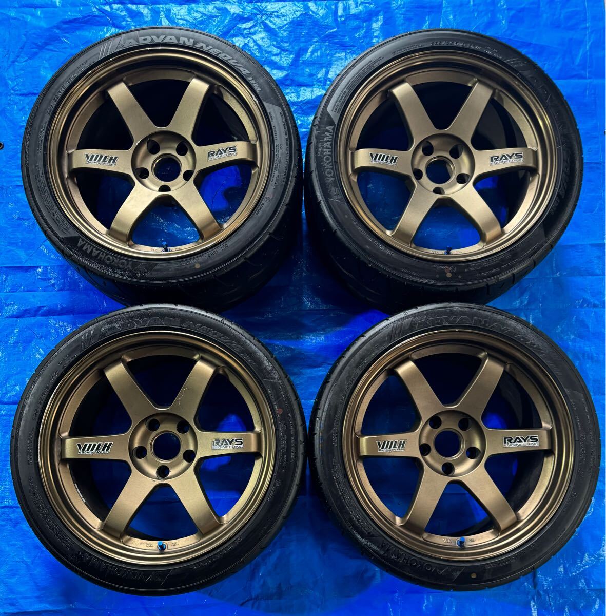 レイズ RAYS VOLK RACING VR TE37 18インチ PCD114.3 OF+12 18X9 1/2J 265/35R18 4本セット 2022年製 /【Buyee ...