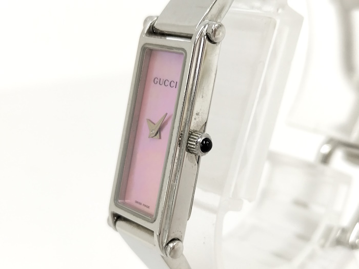 GUCCI レディース腕時計 バングルウォッチ クオーツ SS ピンクシェル文字盤 1500L /【Buyee】 Buyee - Japanese Proxy Service | Buy ...