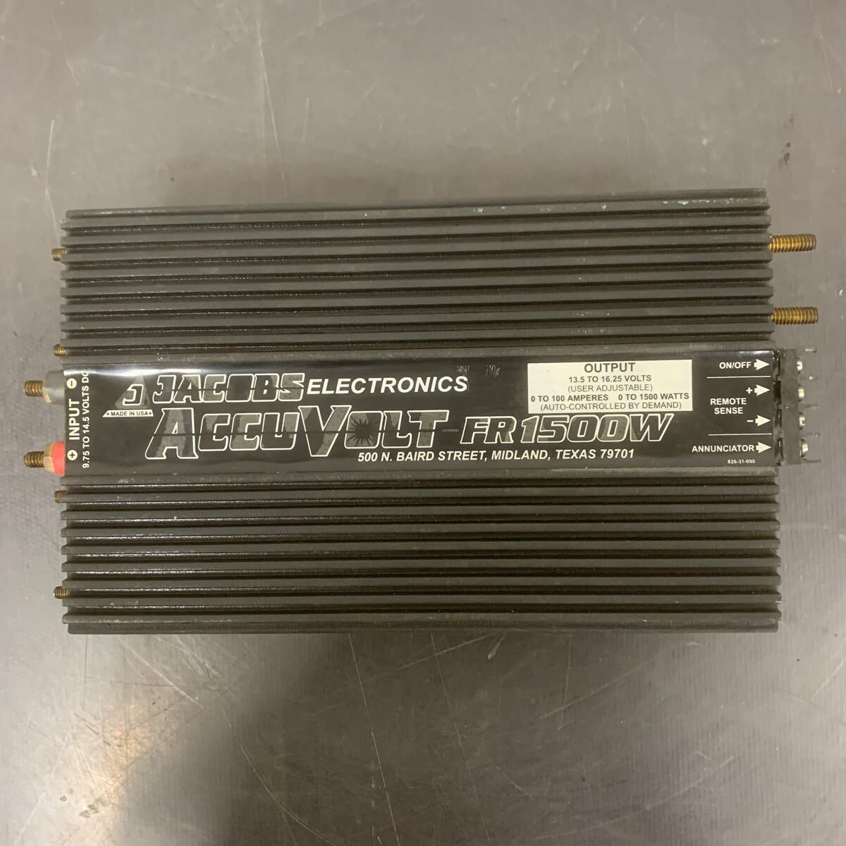 111816. JACOBS.ジェイコブス.アンプ.ACCUVOLT.アキュボルト 100A.安定化電源.FR1500W.Active ...