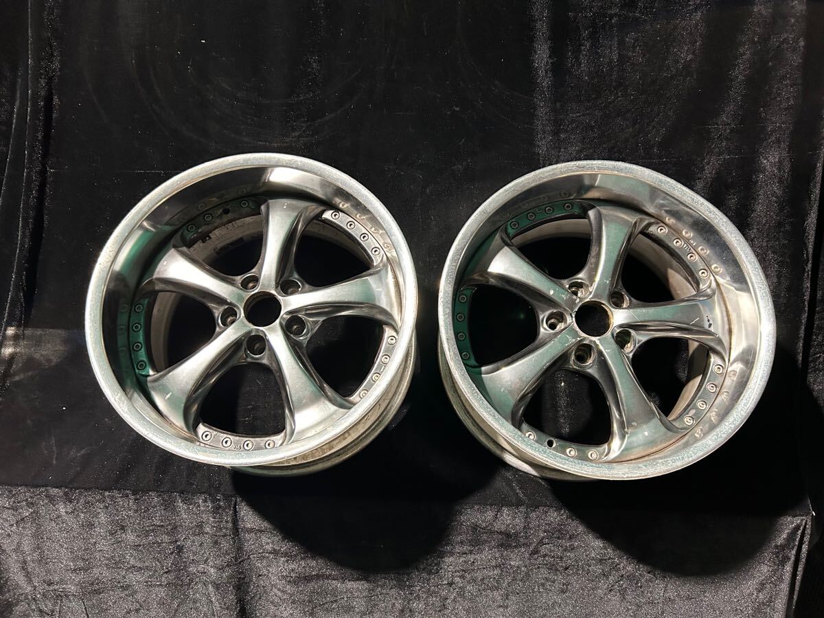 WORK VS-KF ワーク 18インチ10J/OFF+26/PCD114.3-5H/ハブ71mm//キズ汚れあり歪みありクラックありません2本アルミホイール /【Buyee】 Buyee ...