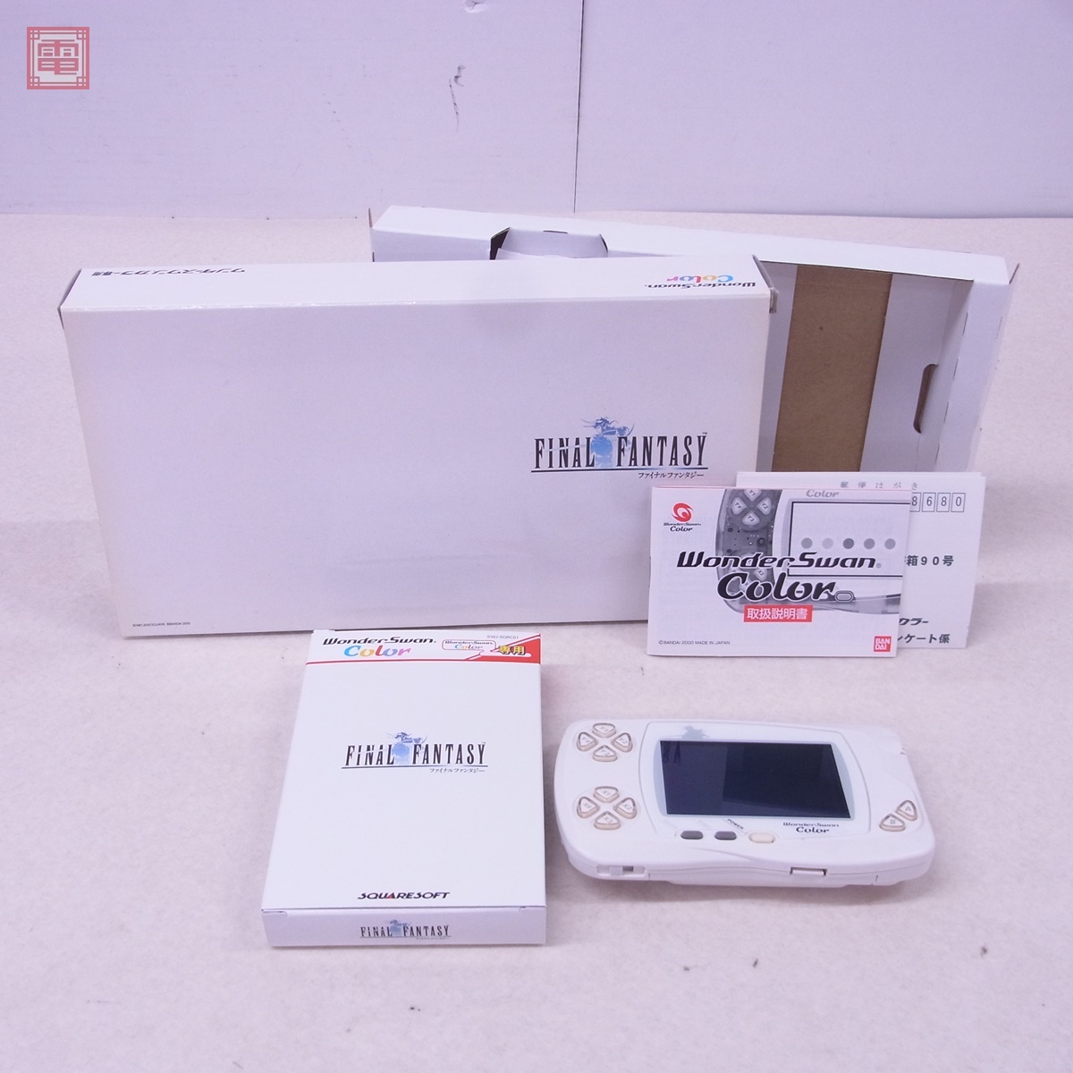 動作品 WSC ワンダースワンカラー ファイナルファンタジー 同梱版 本体 WSC-001 FINAL FANTASY FF BANDAI 箱説ハガキ付【20 /【Buyee】 Buyee ...