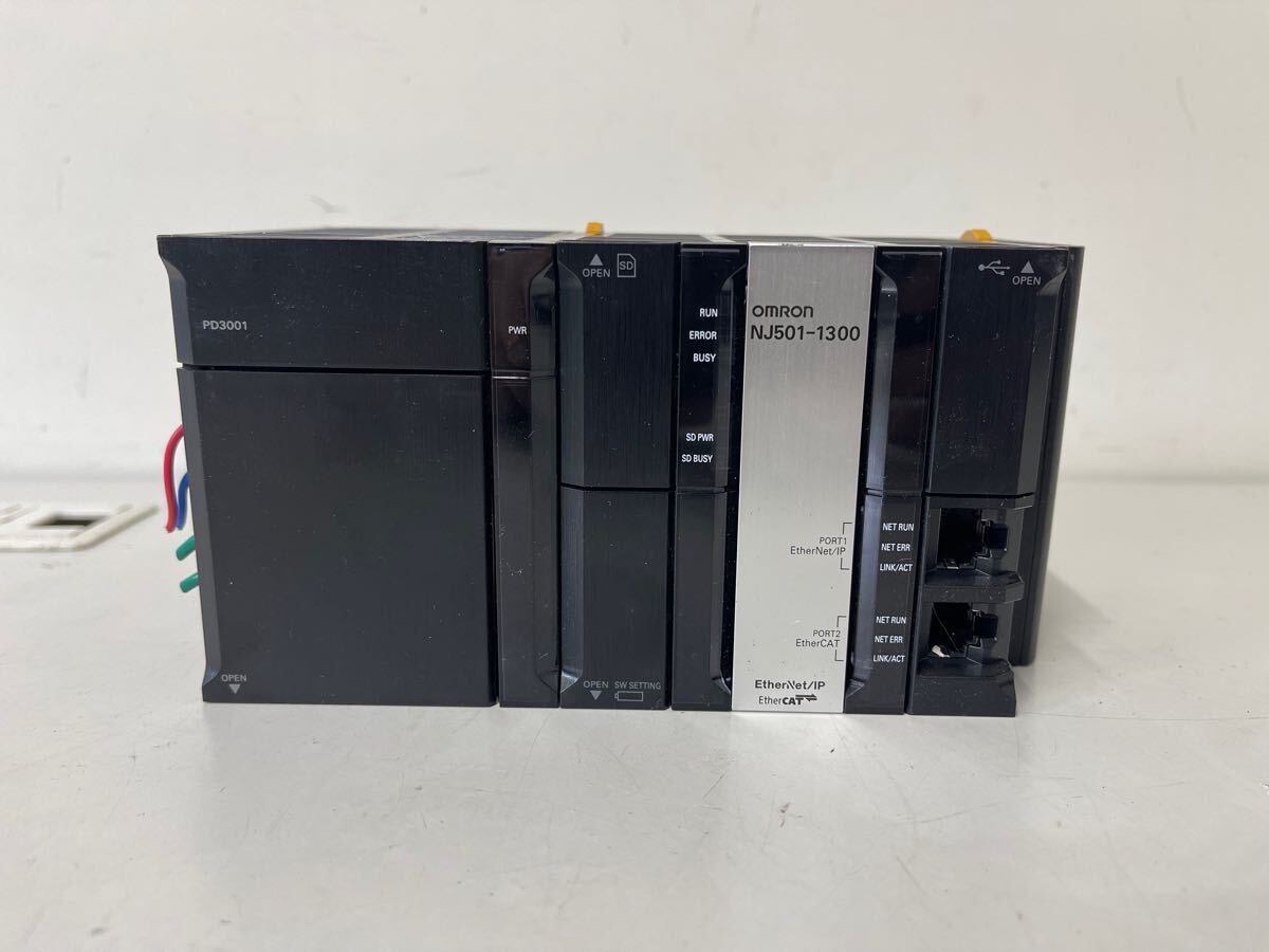 B226 OMRON PLC NJ501-1300 高速高精度高信頼性 CPU装置 オムロン NJシリーズ 電源ユニット NJ-PD3001 ...