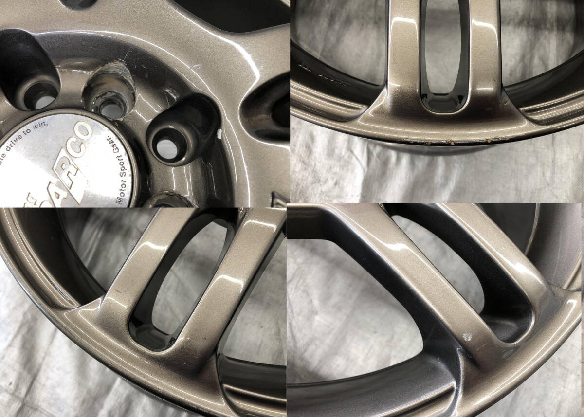 2411-YH6 希少 Racing SPARCO DS1 スパルコ 17インチ 7J +35 100/114.3 4穴 4本セット ...