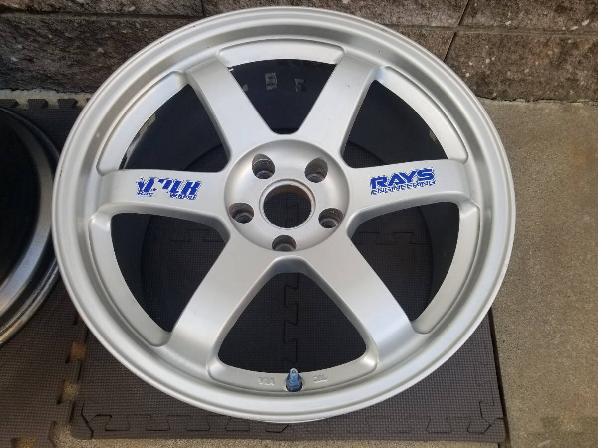 ★VOLK RACING★TE37 シルバー★18インチ 9J+10？ PCD114.3 ...