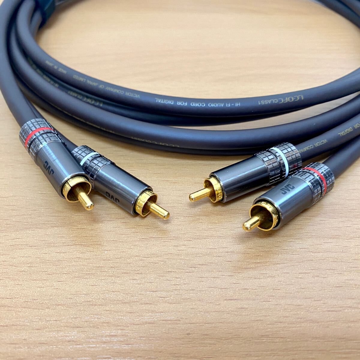☆送料無料☆ Victor LC-OFC CLASS1 JVC Hi-Fi AUDIO CORD FOR DIGITAL 2m 赤×1 白×1 日本製 ビクター RCAケーブル [c1pp22 ...