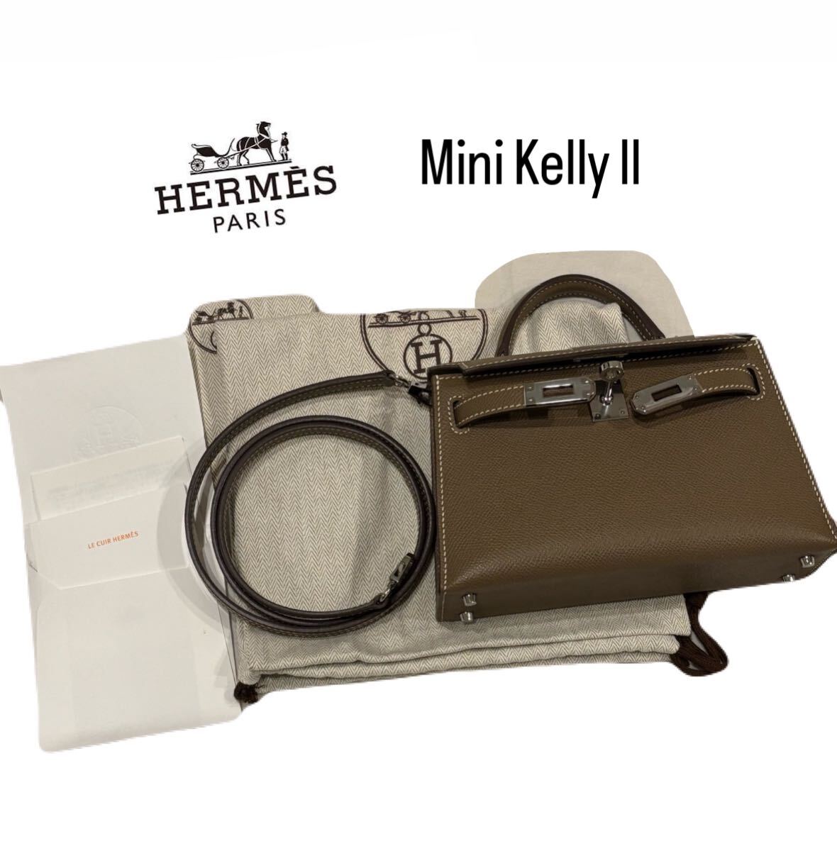 HERMES ミニケリー Mini Kelly ll ETOUPE シルバー金具 ハンドバッグ /【Buyee】 Buyee - Japanese Proxy Service | Buy ...