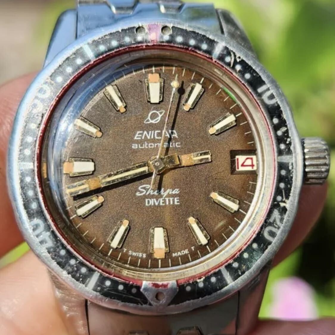スーパーレア！希少なトロピカルダイヤル エニカ シェルパ ダイバー ヴィンテージ オリジナル トリチウム ENICAR Sherpa /【Buyee】 Buyee - Japanese ...