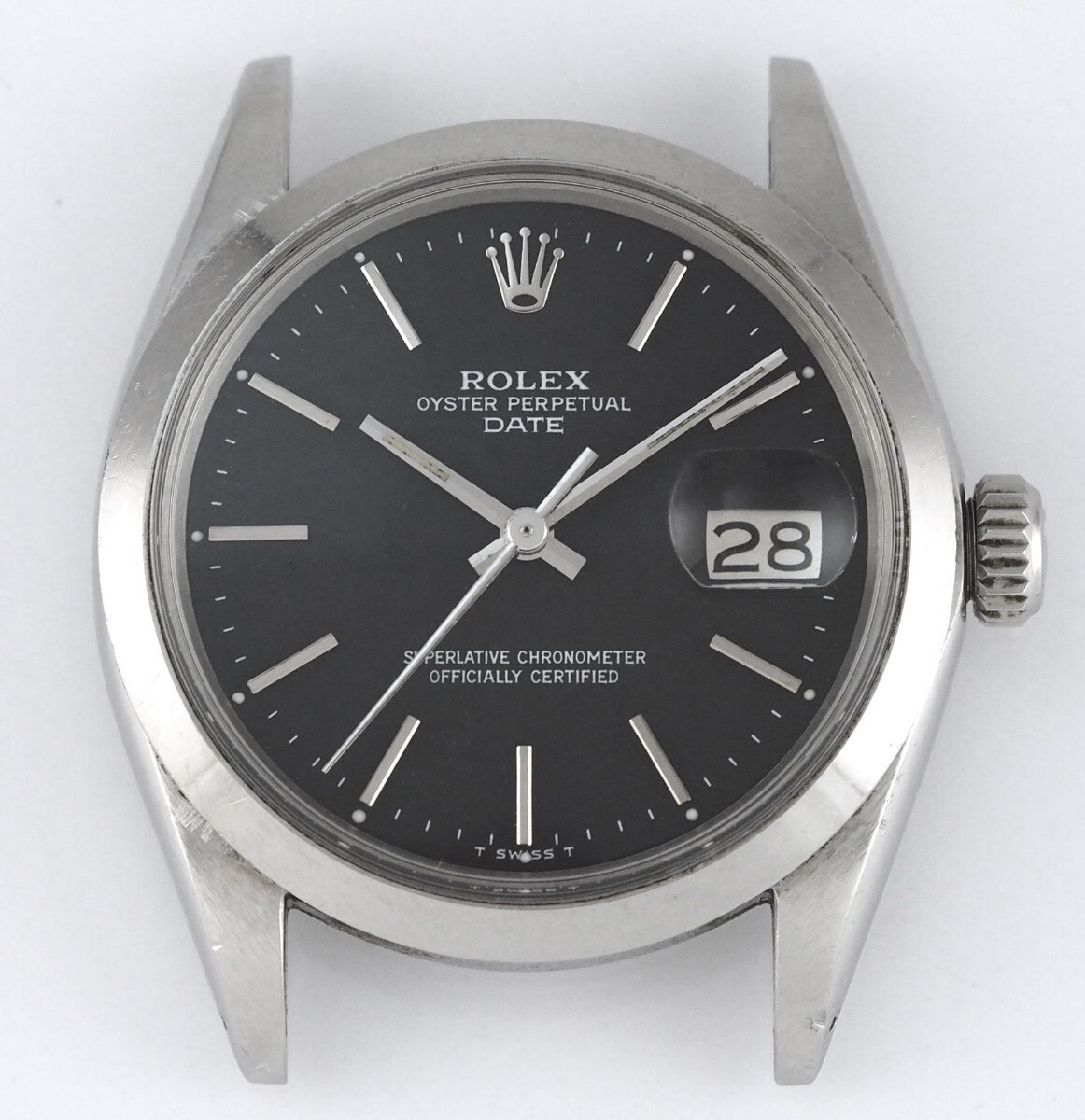 ROLEX 1500 DATE 1972年製 Cal.1570 ロレックス オイスター パーペチュアル デイト 自動巻き メンズ 腕時計 マットブラック 小傷あり /【Buyee】 Buyee ...