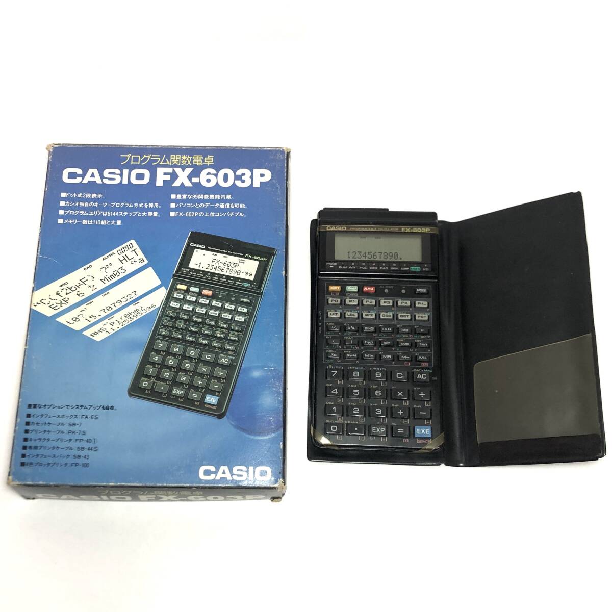 通電OK】CASIO FX-603P プログラム関数電卓 計算機 測量 プログラミング ポケットコンピューター カシオ 箱/取扱説明書付き ...