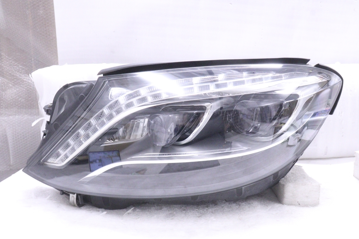 4Y-1743★美品★前期 LED W222 ベンツSクラス★左ヘッドライト A 222 906 09 02 ブラック 純正★メルセデス・ベンツ (YM) /【Buyee】 Buyee ...