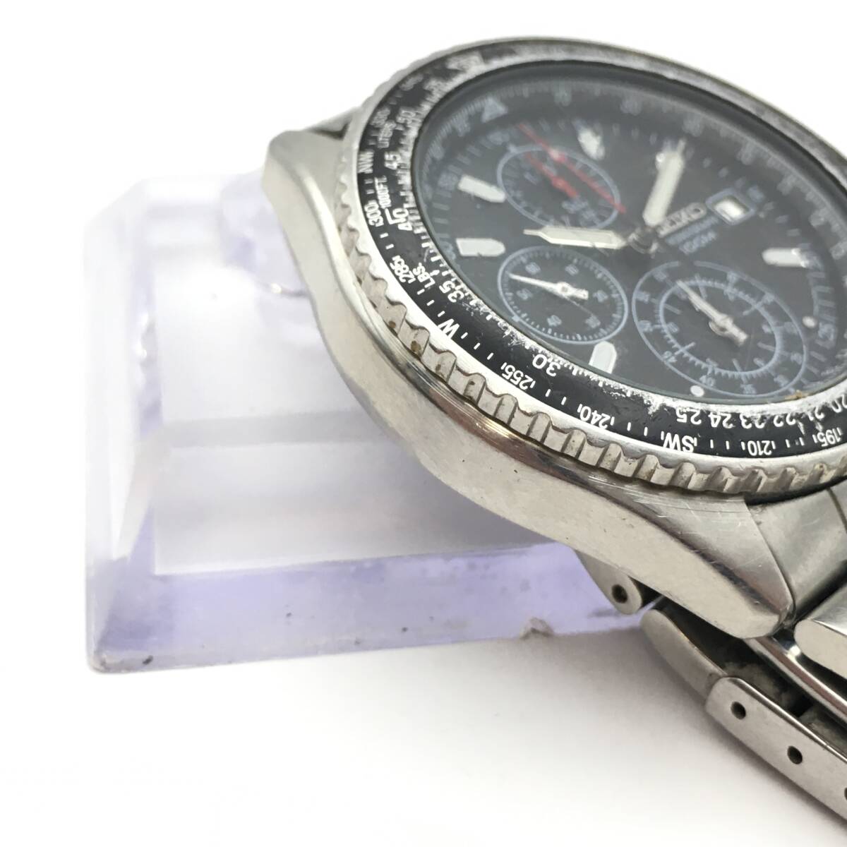 C2410-132 SEIKO/セイコー CHRONOGRAPH 100M 3針 Date デイト メンズ クォーツ 腕時計 7T92-0CF0 /【Buyee】 Buyee ...