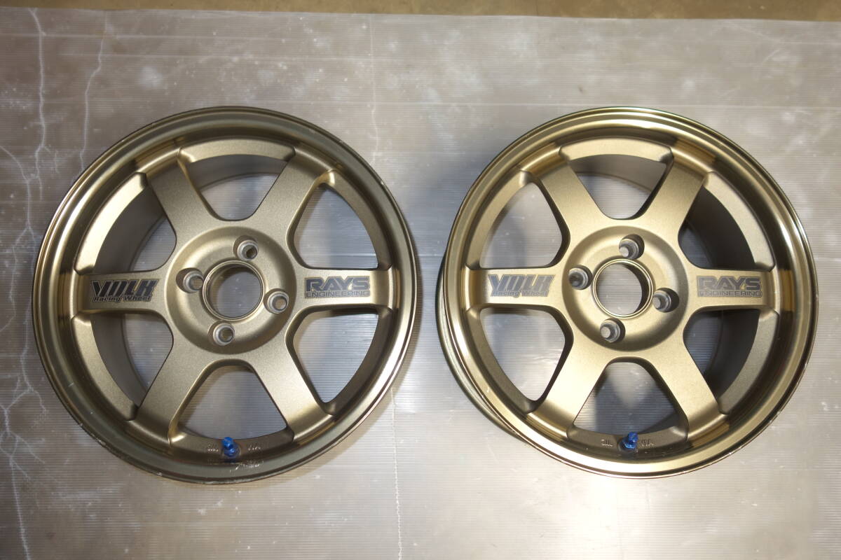 RAYS VOLK RACING TE37 2本 ジャンク品 15インチ 7.5JJ +43 4H PCD100 ブロンズ (BR) /【Buyee】 Buyee - Japanese ...