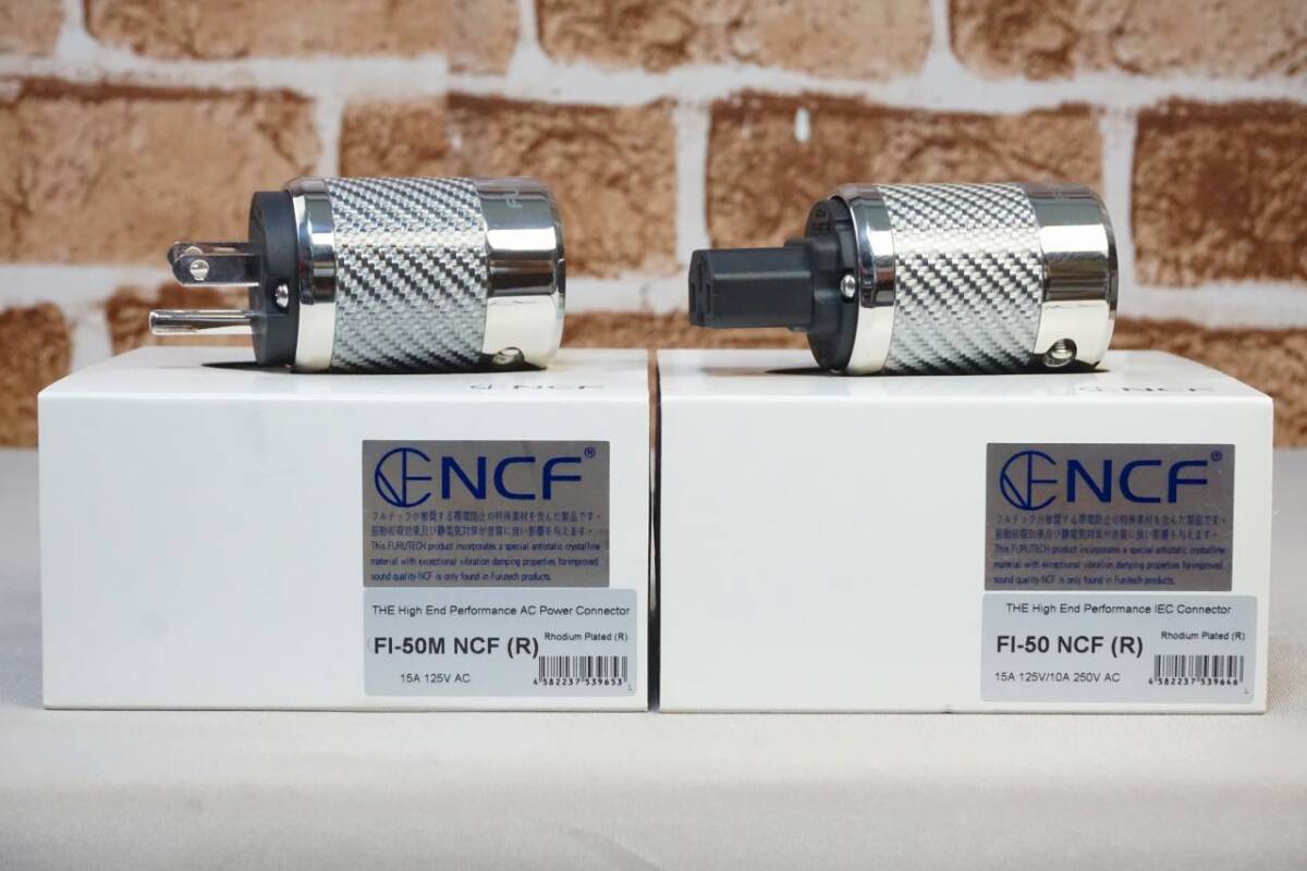 FURUTECH フルテック FI-50M NCF(R) FI-50 NCF(R) ハイエンド・グレード電源&インレットプラグ 2個セット 正規品 元箱装備 計89056円の美品 ...