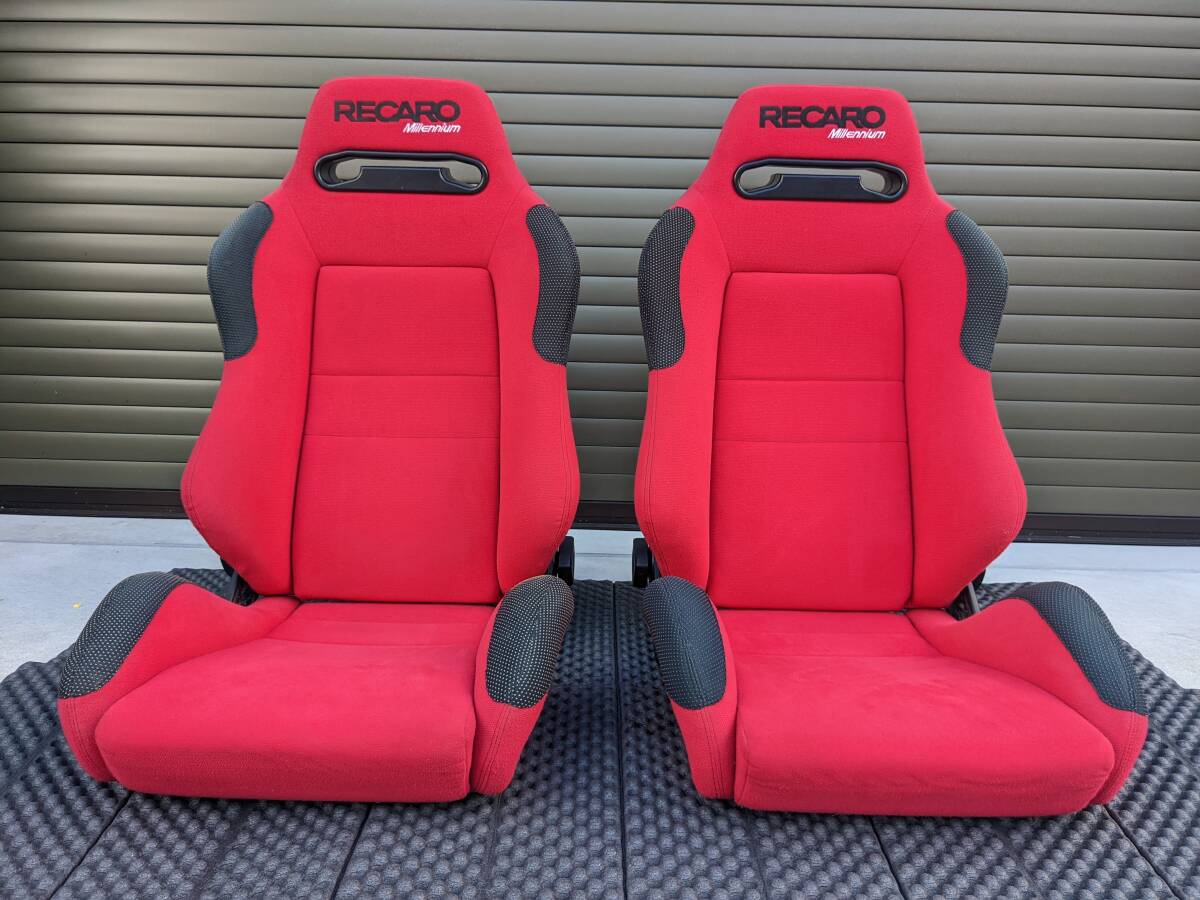 【1円】希少な欧州限定モデル！RECARO SR-3 ミレニアム レッド 破れなし2脚セット！検レカロ/セミバケ/赤/Millennium/SR3/LX/タイプR/SP-G /【Buyee ...