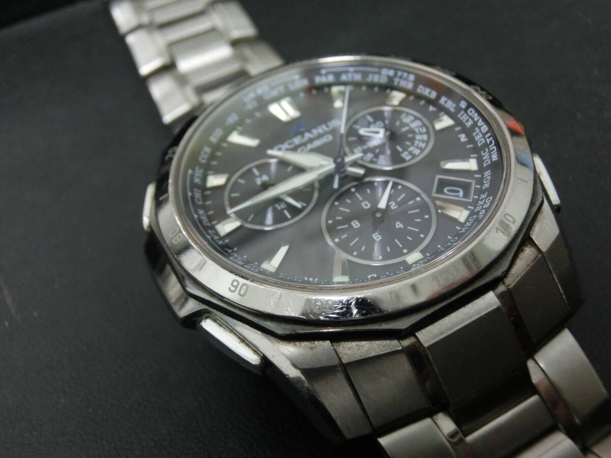 Av-31 CASIO カシオ OCEANUS オシアナス 初代マンタ OCW-S1000 クロノグラフ電波ソーラーウォッチ /【Buyee ...