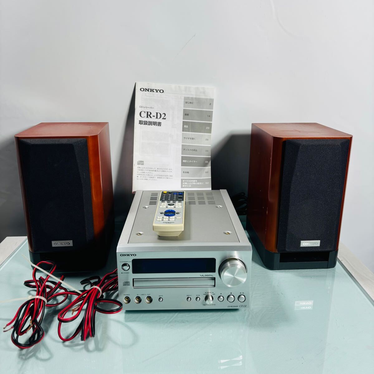 f896 【ONKYO/オンキョー】CDレシーバー CD-D2 /スピーカー2台 D-D2E ミニコンポ チューナーアンプ オーディオ機器 動作保証 送:140 /【Buyee】 Buyee ...