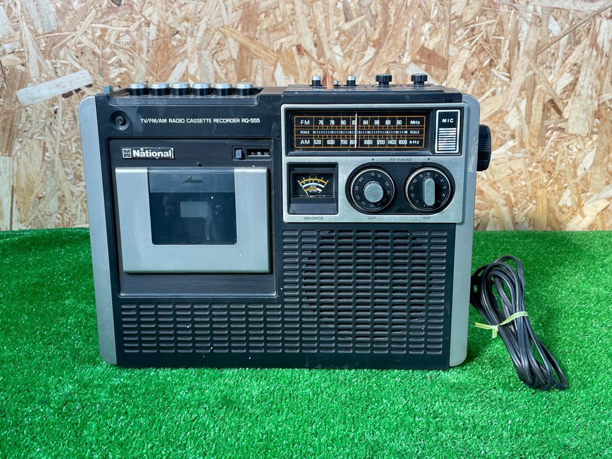 1239 昭和レトロ National ナショナル ラジカセ レコーダー RQ-555 ラジオカセットレコーダー 現状品 /【Buyee ...