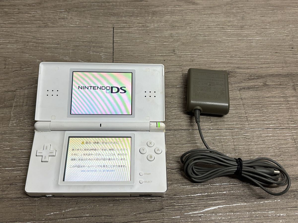DSLite ☆ ニンテンドーDS Lite クリスタルホワイト 動作品 本体 タッチペン アダプター 付属 Nintendo DS GBA 任天堂 2819 /【Buyee】