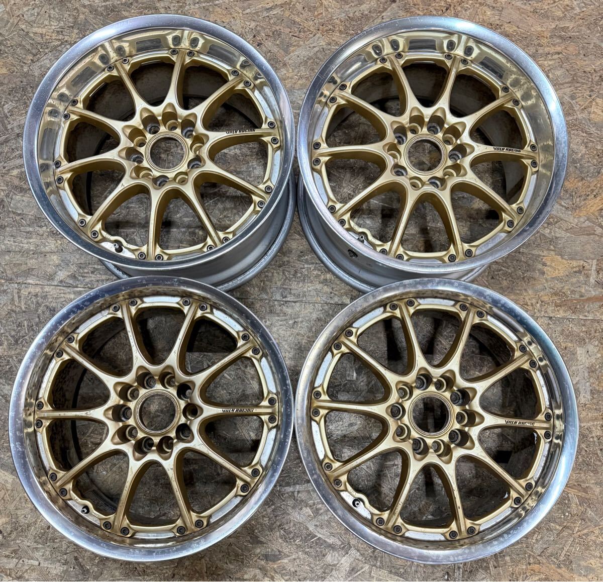 【希少！】RAYS ボルクレーシング GT-N 17インチ 8J＋35 9J＋37 PCD114.3 5穴 5H 絶版 当時物 シルビア ...