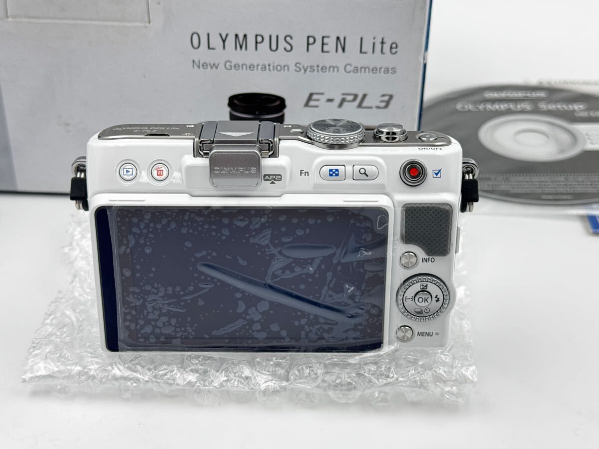 AZ-991 OLYMPUS PEN light ミラーレス 一眼カメラ 未使用 保証期間内 E-PL3 ダブルズームキット ホワイト 白 オリンパス ペン デジタル /【Buyee ...