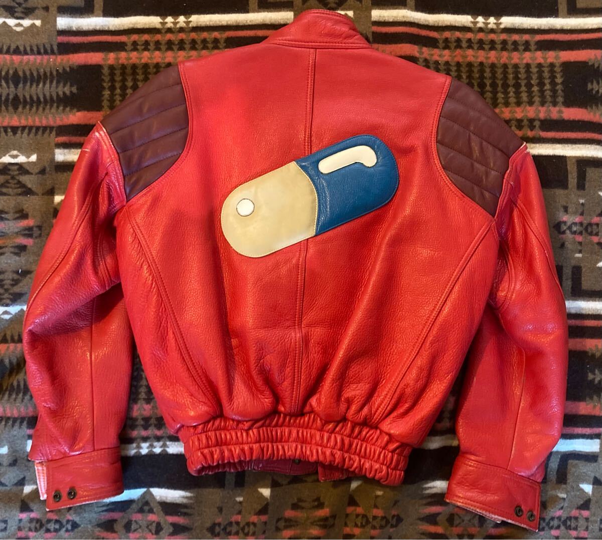 カドヤkadoya金田アキラAKIRAビンテージ オリジナルlカプセル赤ライダースジャケットレザージャケット ライディングジャケット革ジャンz512 /【Buyee】 Buyee ...
