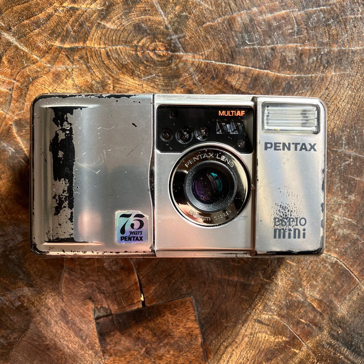 Pentax Espio Mini 32mm f3.5 シルバー コンパクトフィルムカメラ [ジャンク] ペンタックスエスピオミニ ...