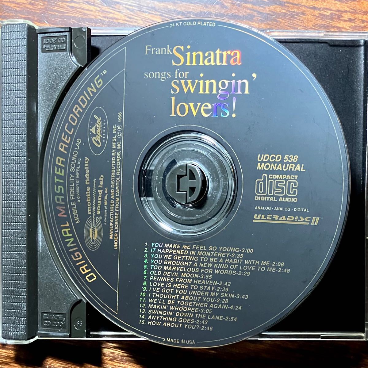【ゴールドCD・MOBILE FIDELITY】FRANK SINATRA / SONGS FOR SWINGIN' LOVERS フランク ...